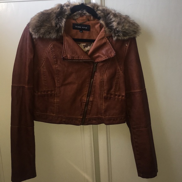 Black Rivet | Jackets & Coats | Short Waisted Leather Jacket | Poshmark